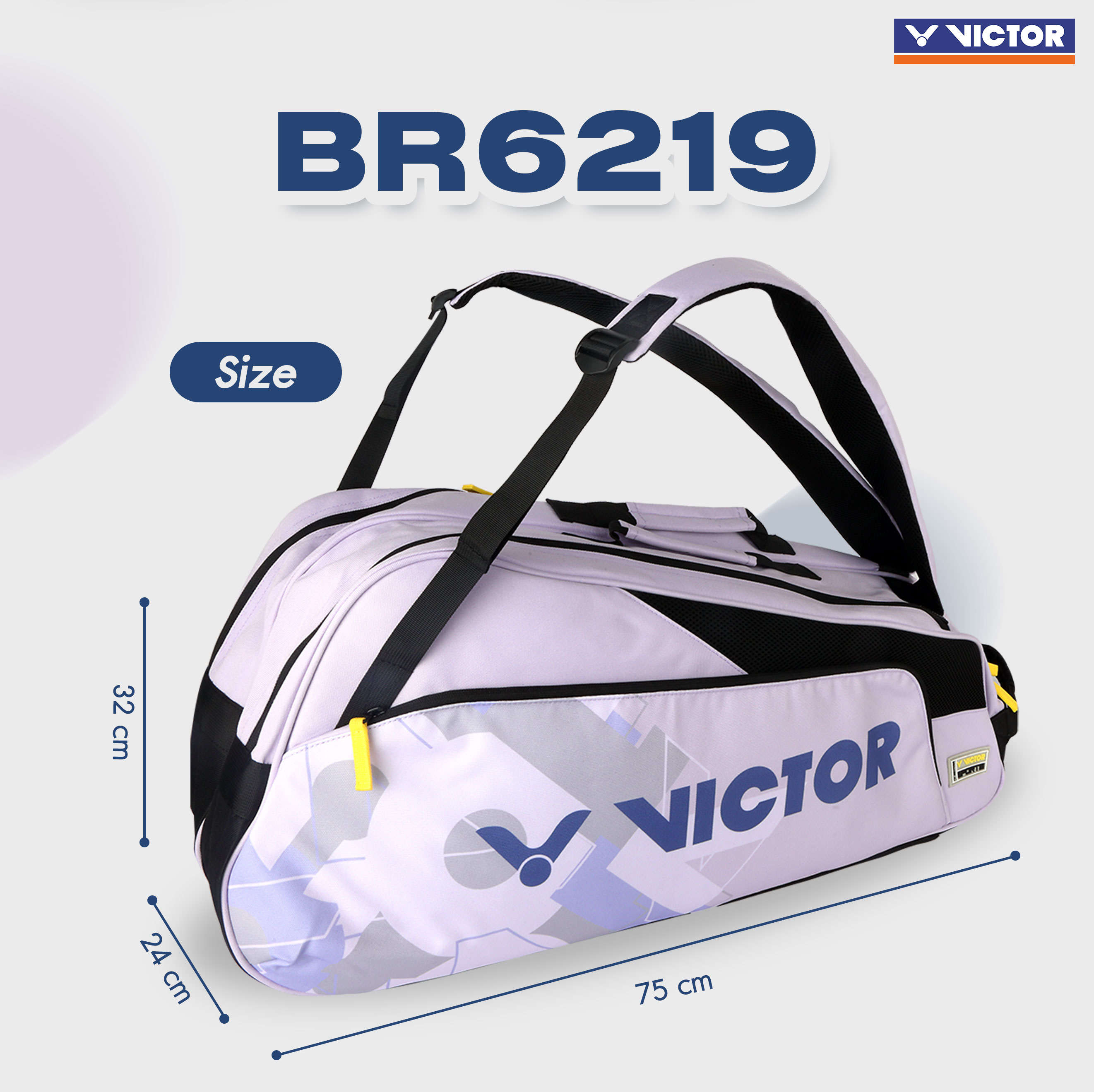 VICTOR กระเป๋ากีฬาแบดมินตัน กระเป๋ายาว รุ่น BR6219 | Shopee Thailand
