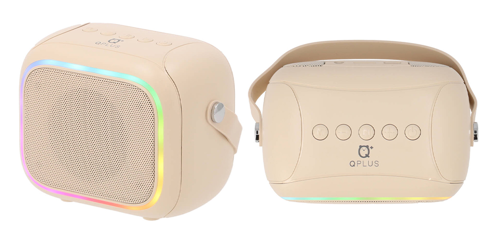 ลำโพง QPLUS LED mini Cube I Cream by Banana IT | Shopee Thailand