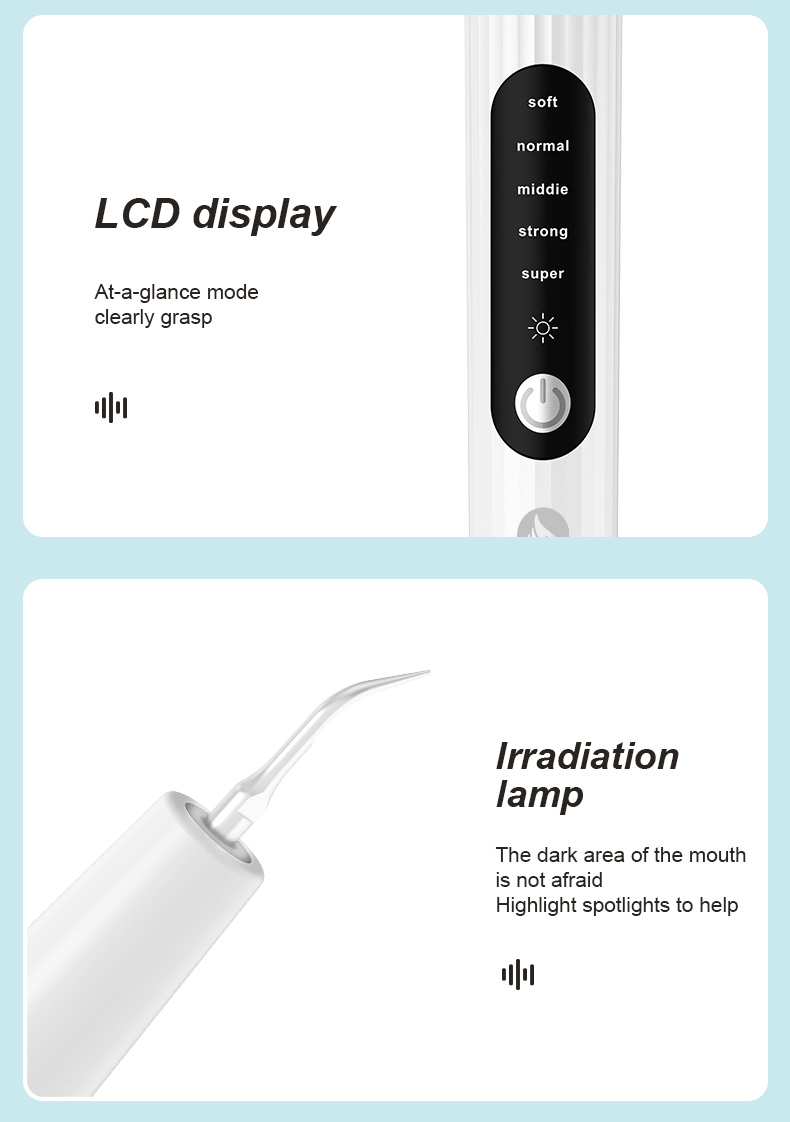 Airuidu M08 ที่ขูดหินปูน ขูดหินปูน /เครื่องขูดหินปูนไฟฟ้า ขจัดคราบผิว ...