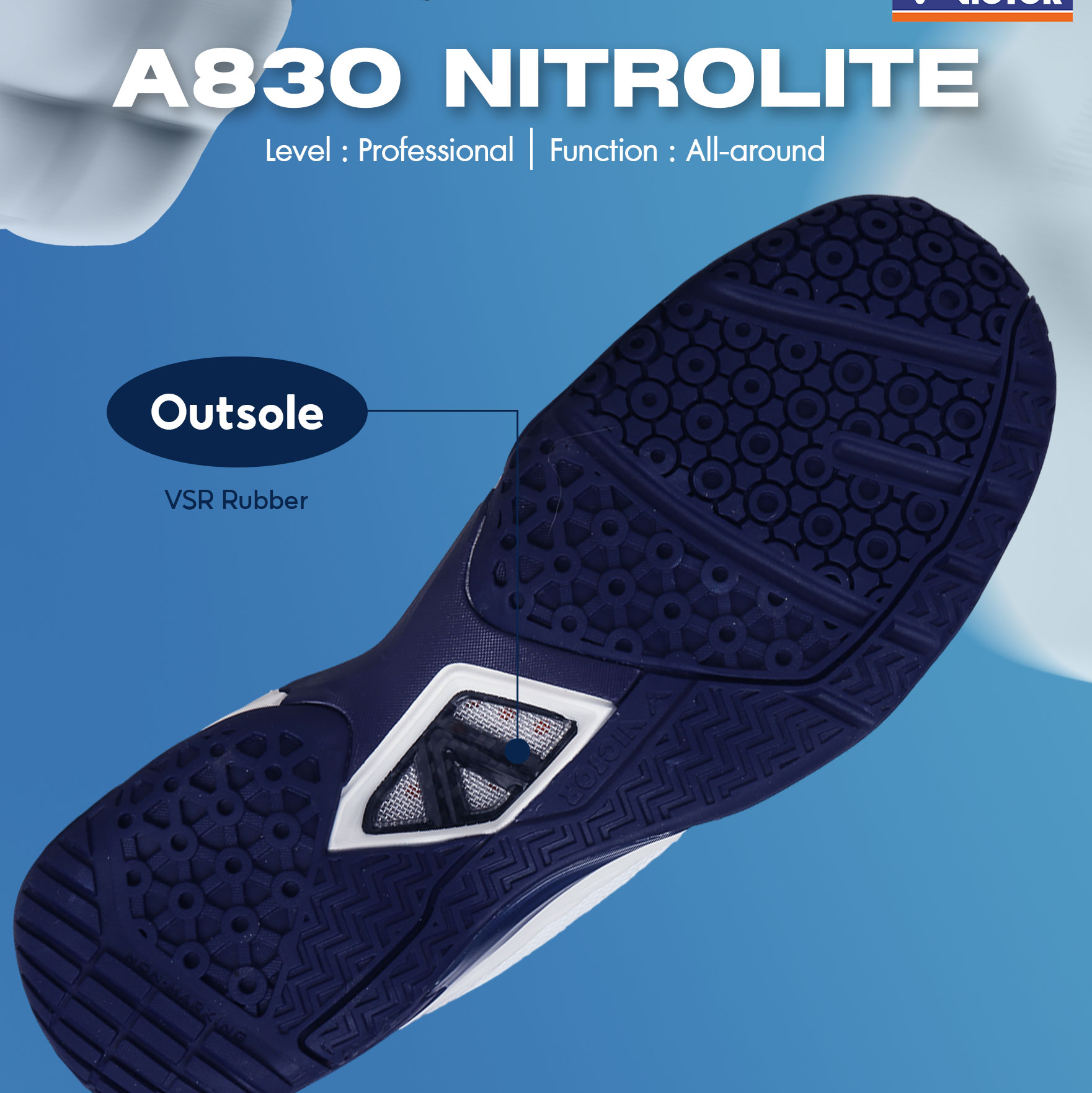 VICTOR รองเท้ากีฬาแบดมินตัน รุ่น A830 NITROLITE | Shopee Thailand