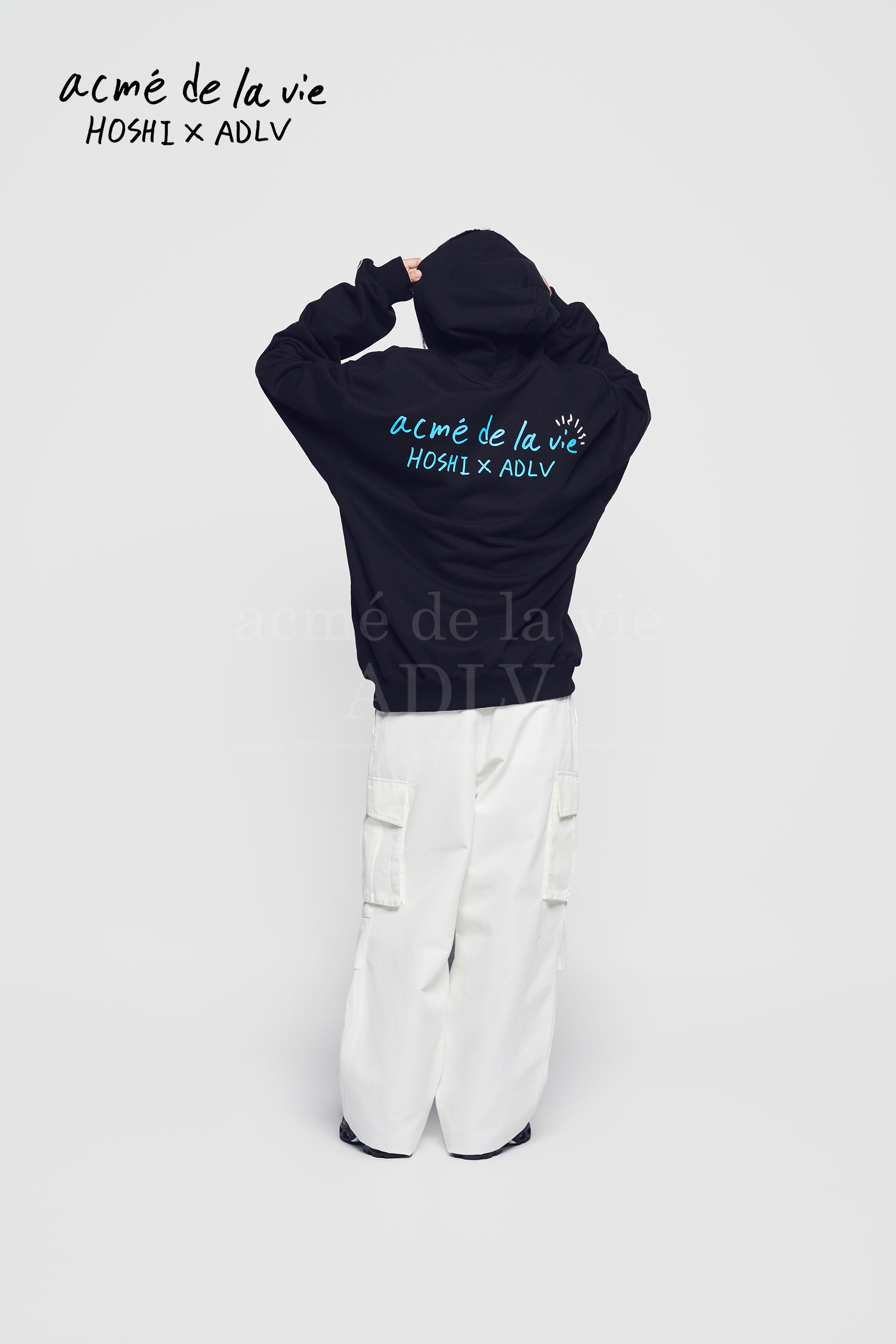 ADLV [acme de la vie] เสื้อฮู้ดดี้แขนยาว รุ่น HOSHI X ADLV -Tiger ...