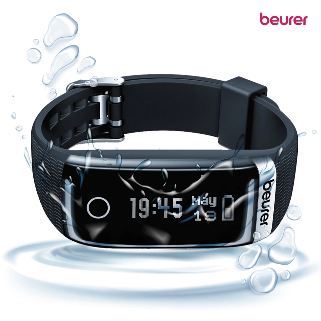 Beurer นาฬิกานับก้าว ตรวจจับกิจกรรม กันน้ำได้ Smart Watch Activity ...