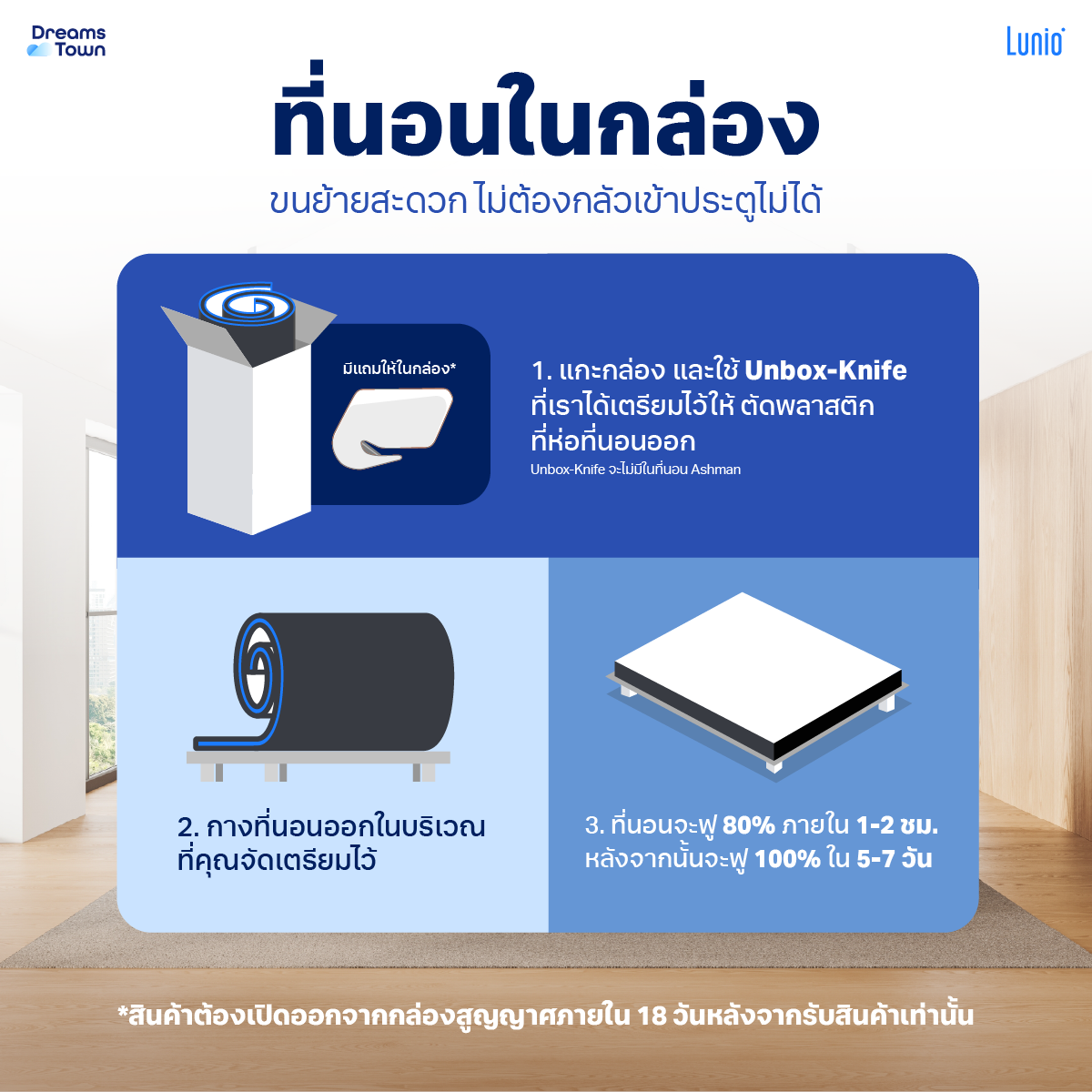 Lunio Signature ที่นอนยางพารา วัสดุพรีเมียม ปรับความนุ่มแน่นได้ตามผู้ ...