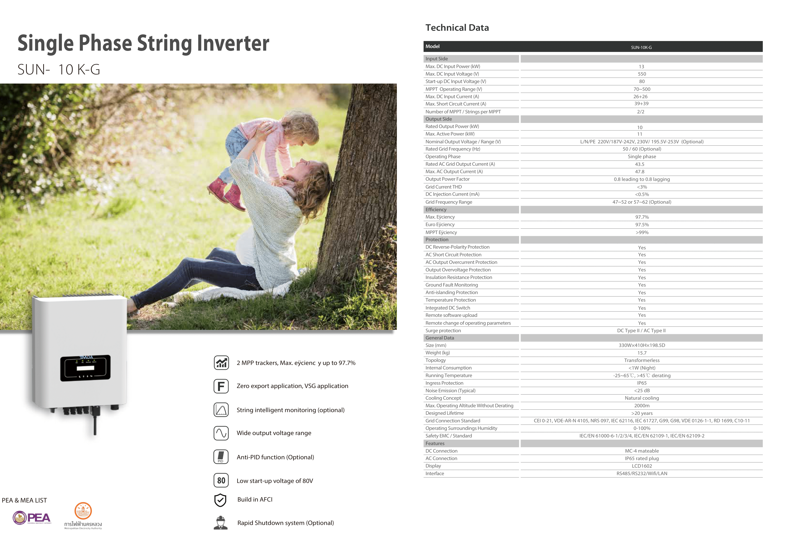 TMDA on grid inverter 3K 5K 10K 1phase 6K 10K 15K 20K 30K 50K 100K ...