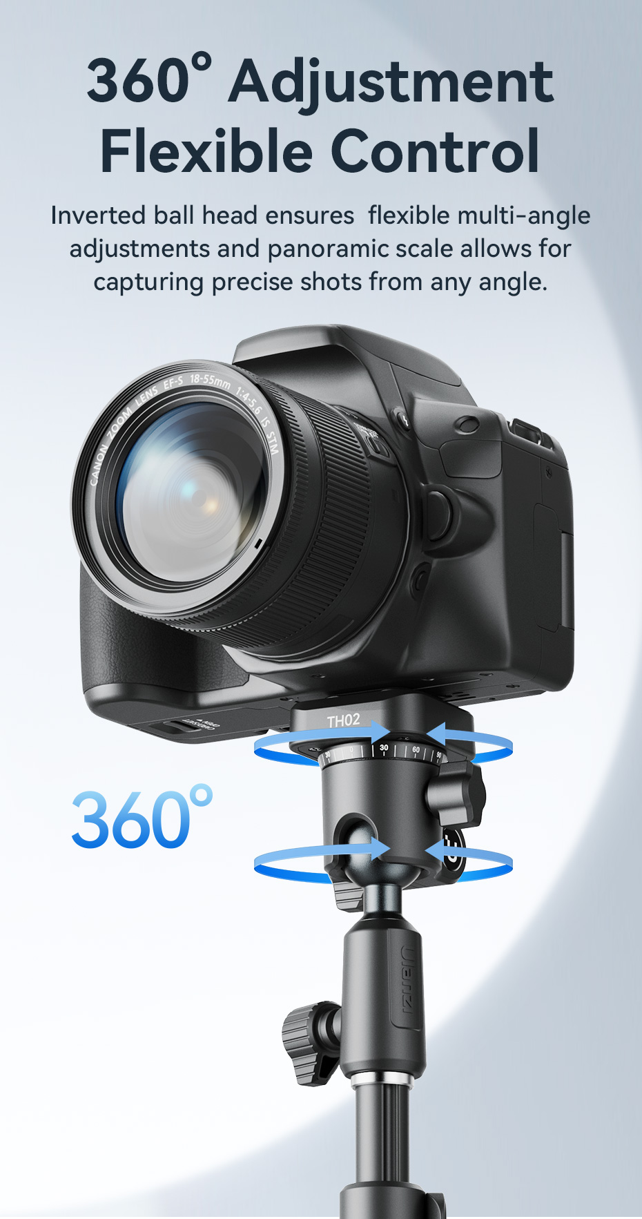 Ulanzi TH02 Uka Inverted Ball Head หัวบอล ต่อขาตั้ง พร้อมเพลทปลดเร็ว ...