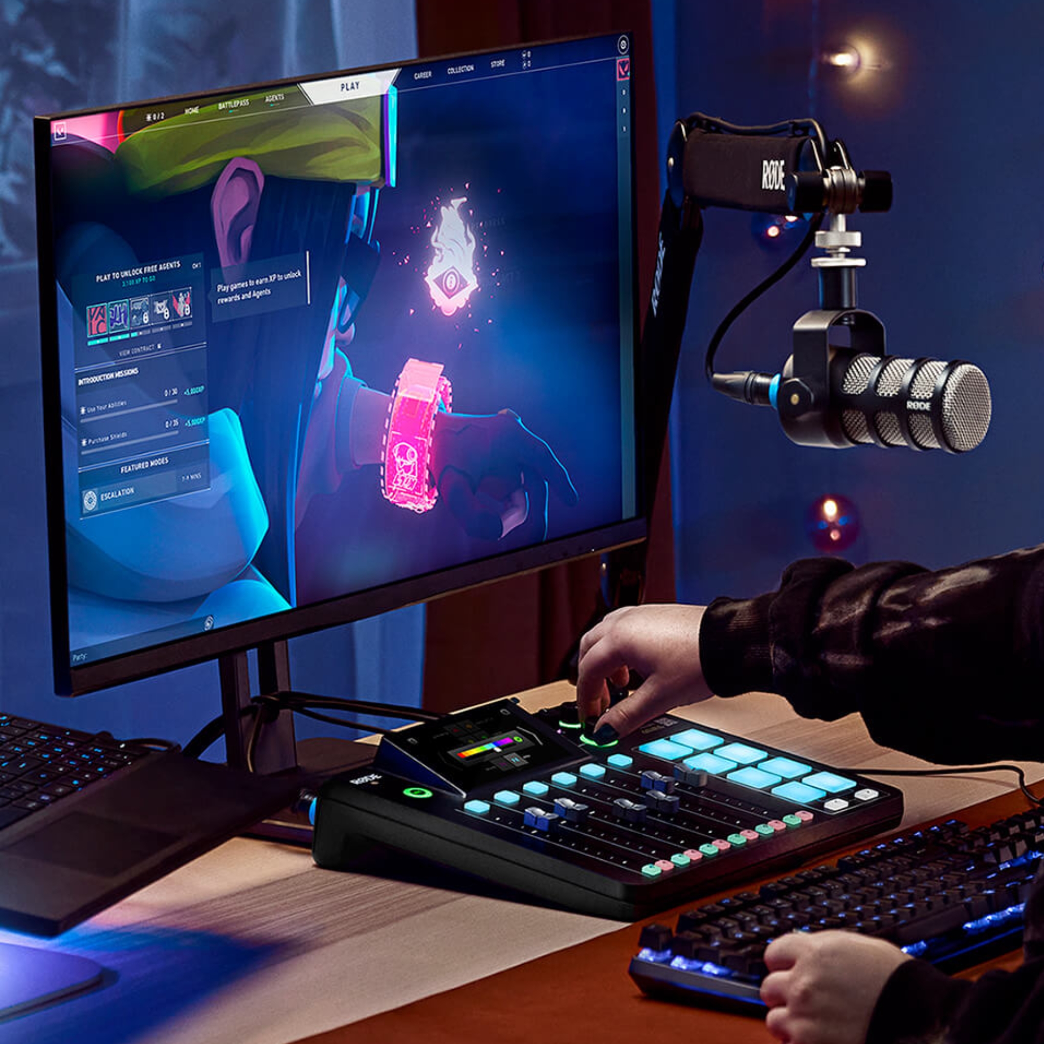 RODE Caster Pro II มิกเซอร์ดิจิตอล 4-Input/6-Output รองรับบลูทูธ AT ...