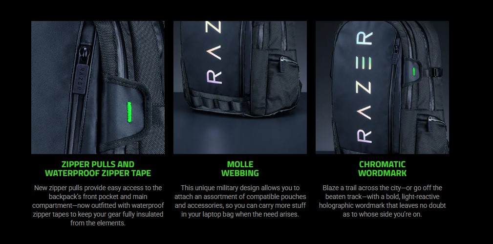 Razer Rogue 16 Backpack V3 CHROMA (กระเป๋าใส่โน๊ตบุ๊ค) | Shopee Thailand