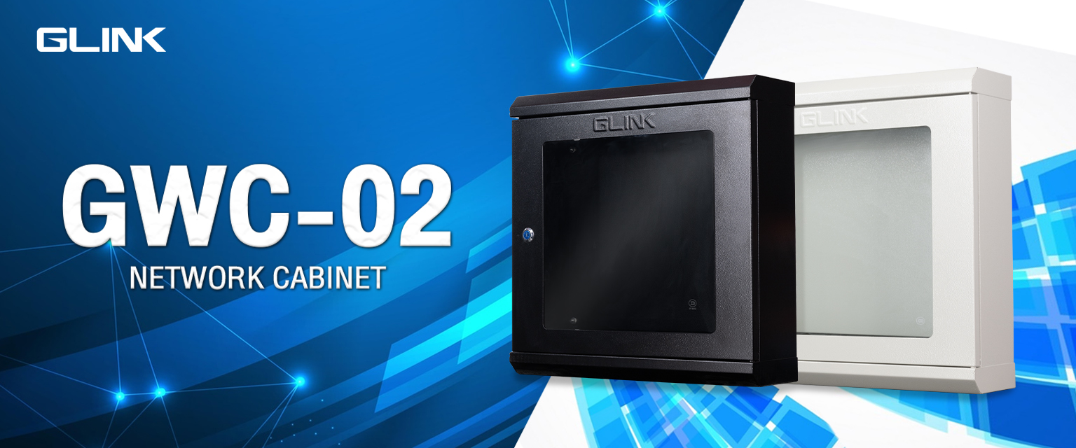 Glink GWC-02 Network Cabinet ตู้ Rack ขนาด 50x15x50cm. สำหรับกล้องวงจร ...
