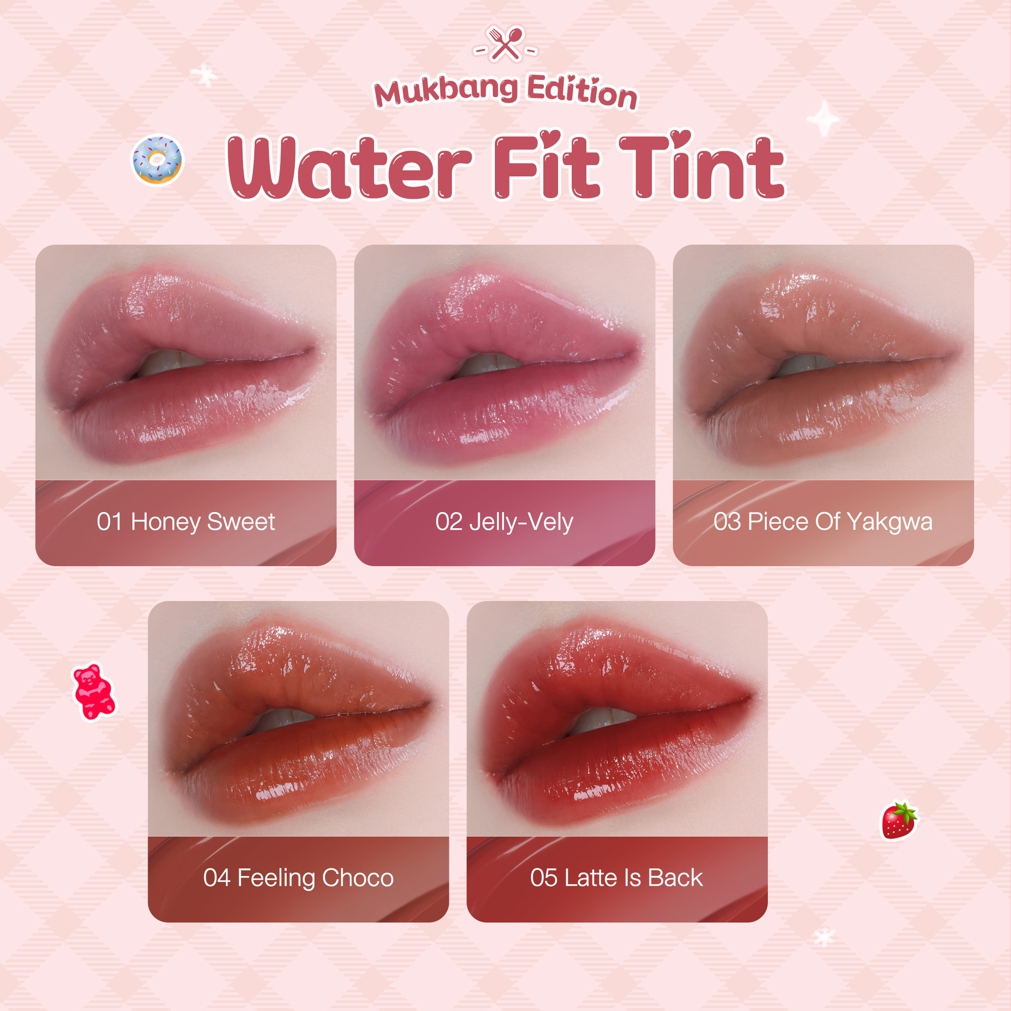 Bbia Mukbang Edition (Air Fit Tint & Water Fit Tint) #เปีย ลิปทินท์ ...