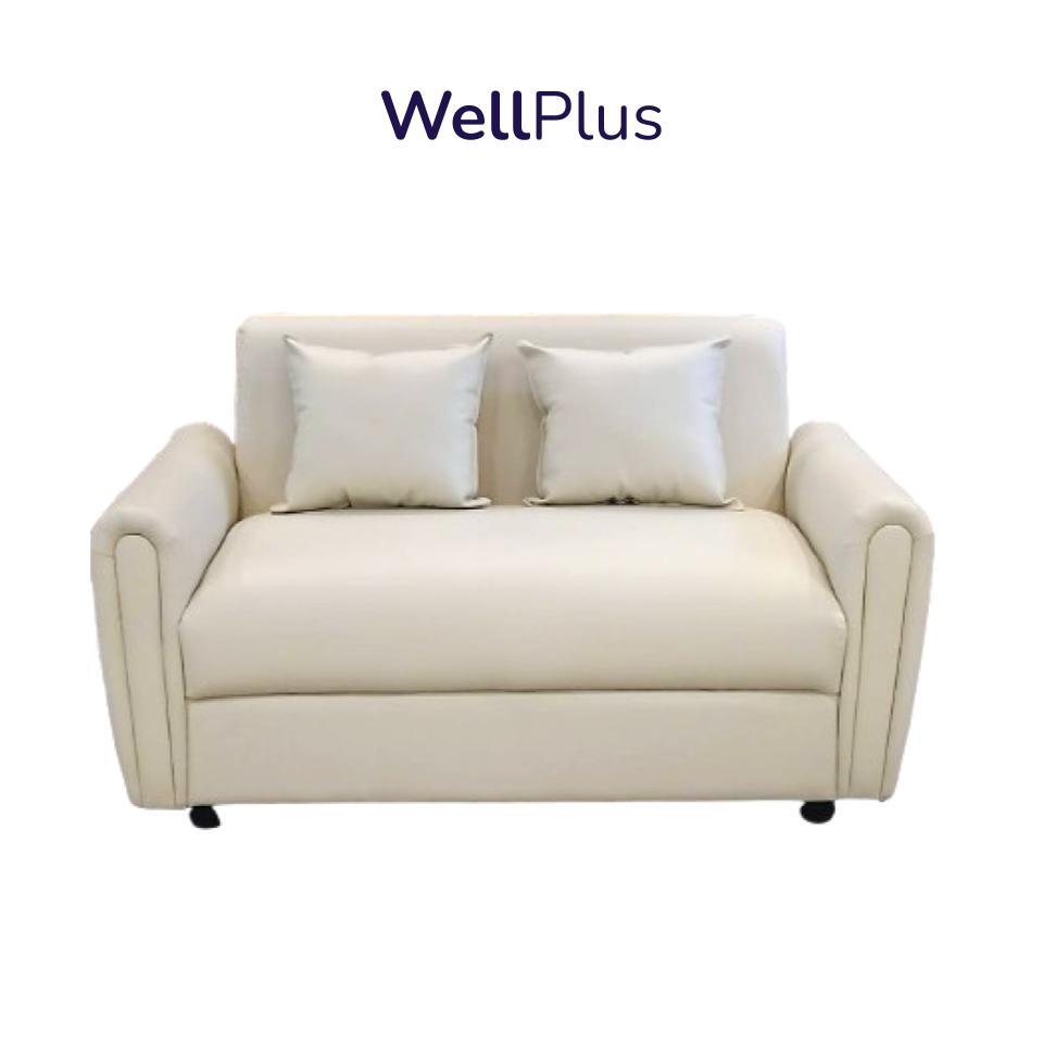 WellPlusโซฟา 2 ที่นั่ง รุ่น Shaw วัสดุแข็งแรง ทนทาน หุ้มหนัง PVC กันน้ำกันฝุ่น ทำความสะอาดง่าย ...