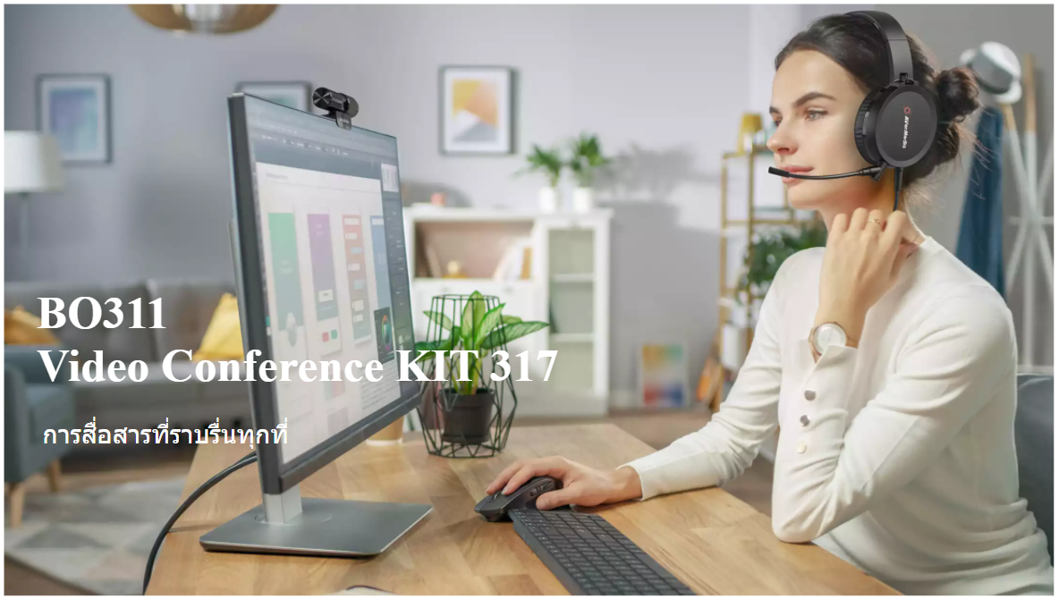 ชุดกล้องเว็บแคม + หูฟังเกมมิ่ง AverMedia Video Conference KIT 317 รุ่น ...