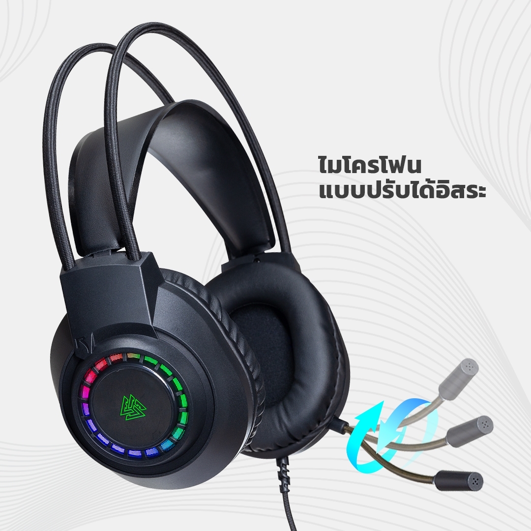 EGA LITE H106 หูฟังเกมมิ่ง Gaming Headset รุ่นนี้เชื่อมต่อผ่านสาย USB ...