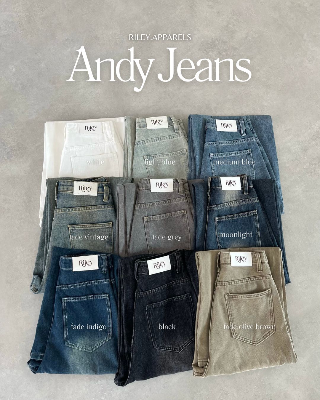 [พร้อมส่งทุกสีทุกไซส์] Riley.apparels - Andy Jeans 7006 | Shopee Thailand