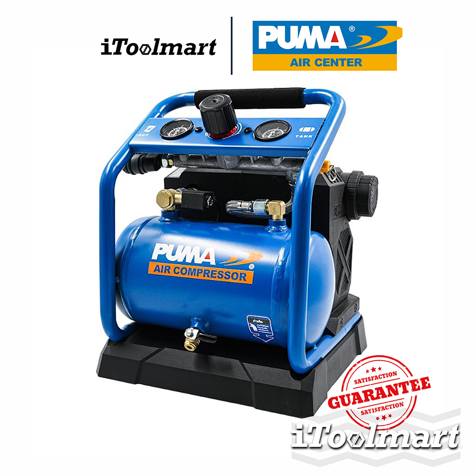 PUMA ปั๊มลมชนิด เงียบ แบบไร้น้ำมัน FORCE BL 20V 280W ขนาดถัง 3 ลิตร ...