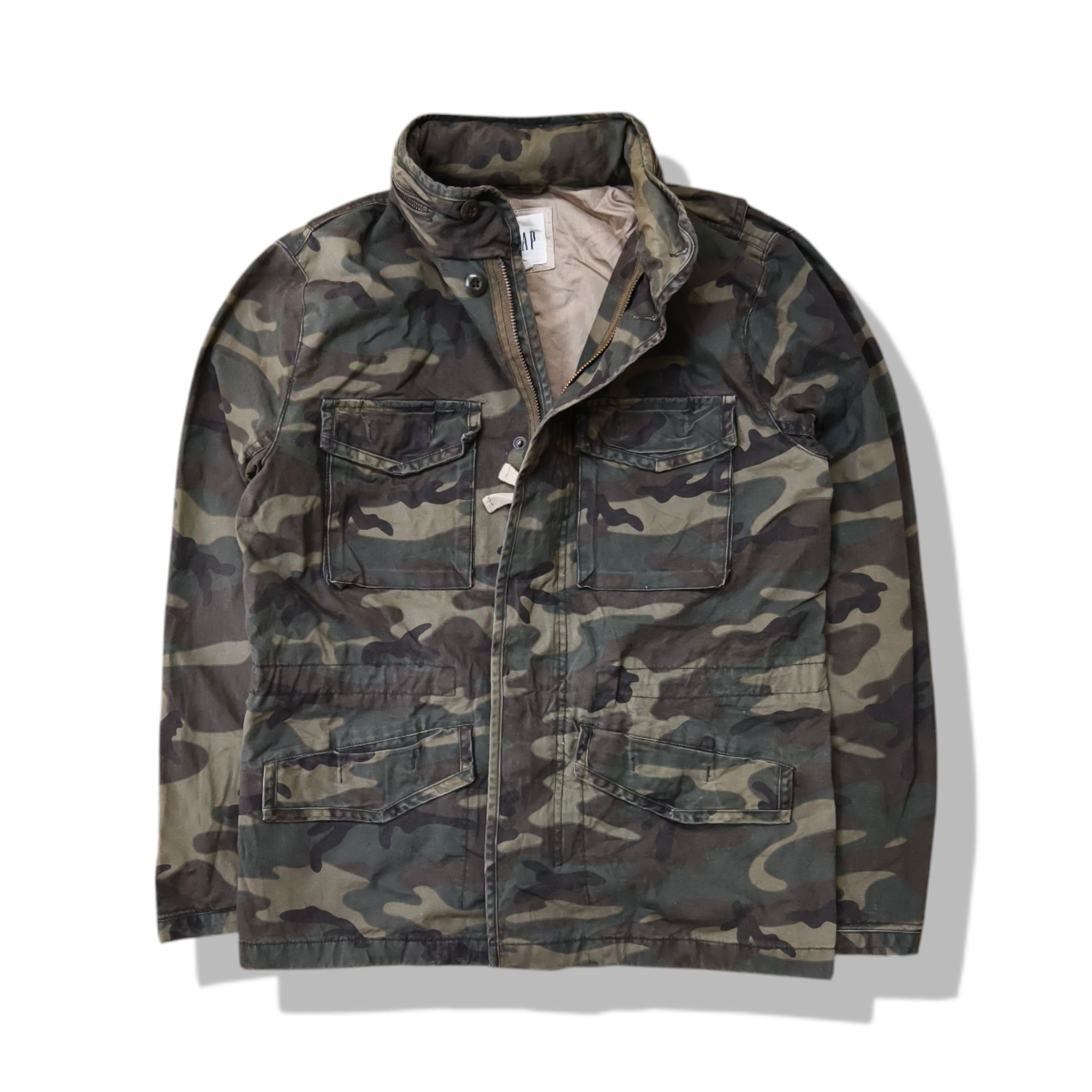 Gap Camo Hooded M-65 Military Jacket(M) รอบอก 43” | Shopee Thailand
