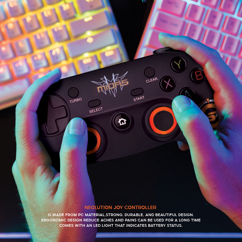 [เก็บโค้ดส่งฟรี] Neolution E-Sport Gaming Controller Midas Gen 2 Joy ...