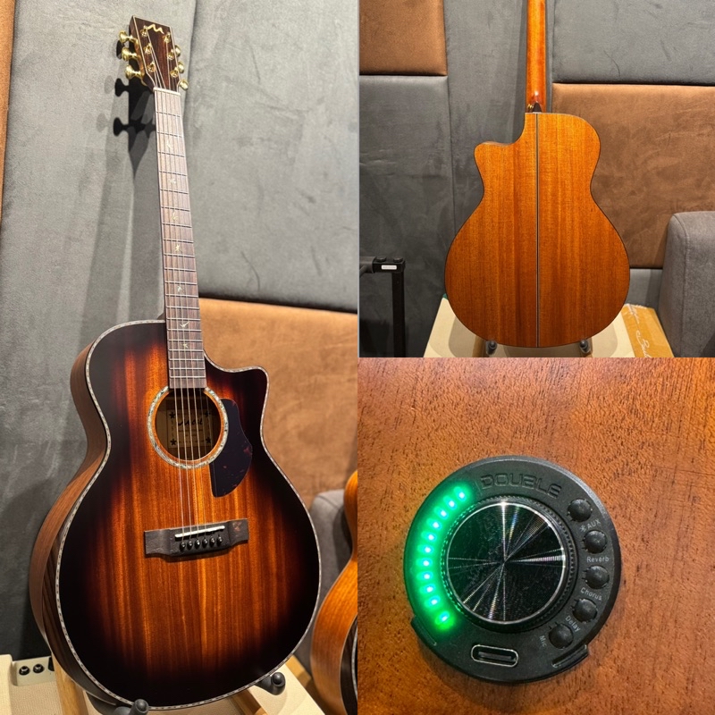 กีต้าร์โปร่ง Most M-03 all solid ไม้แท้ทั้งตัว ขนาด41นิ้ว มีอาร์มเรส ...