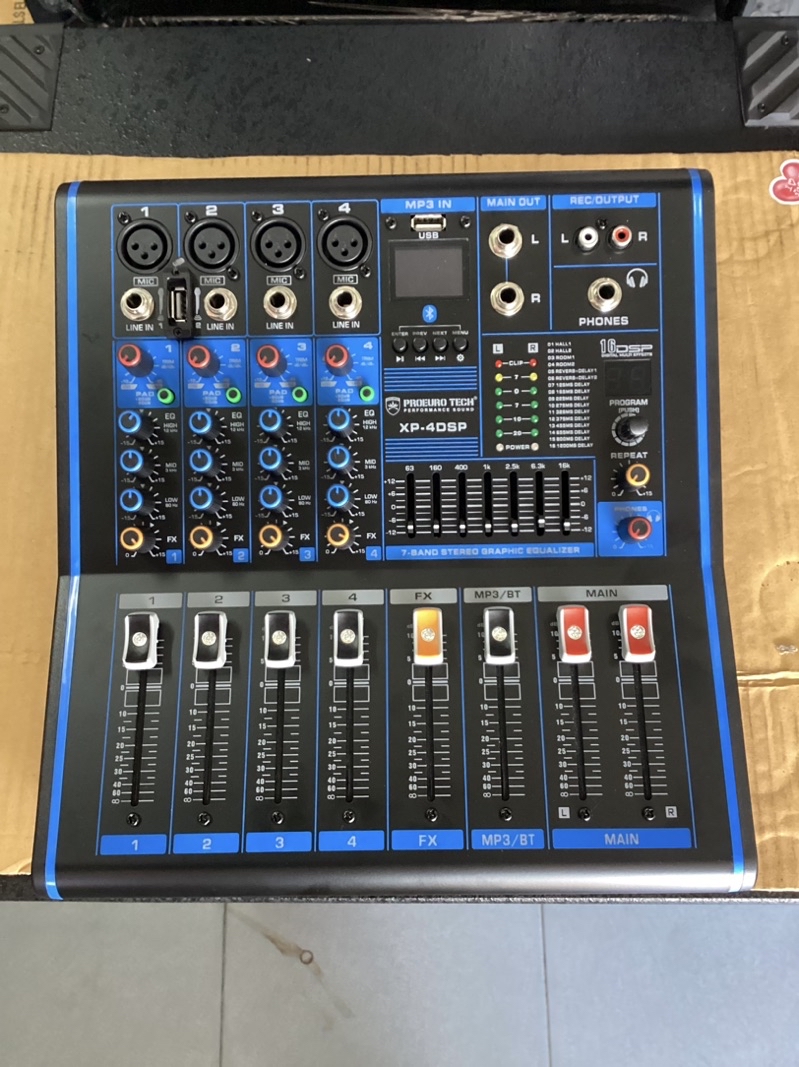 MIXER PROEUROTECH XP-4DSP เอฟเฟกแท้ USB บูธูท | Shopee Thailand