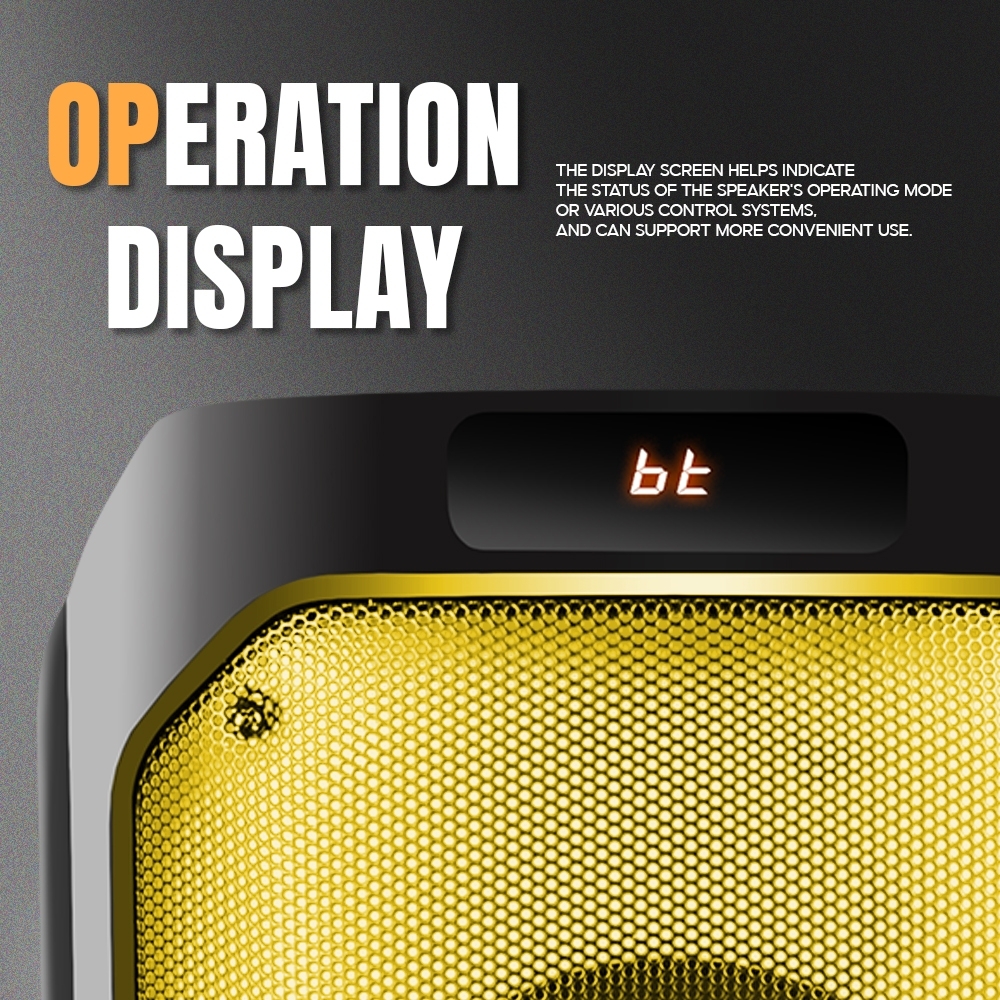 ลำโพงบลูทูธ SAAG รุ่น BEAT speakerปาร์ตี้ไร้สาย พร้อมไมค์ มีไฟ LED ลำโพงเสียงดี ลำโพงคาราโอเกะ ...