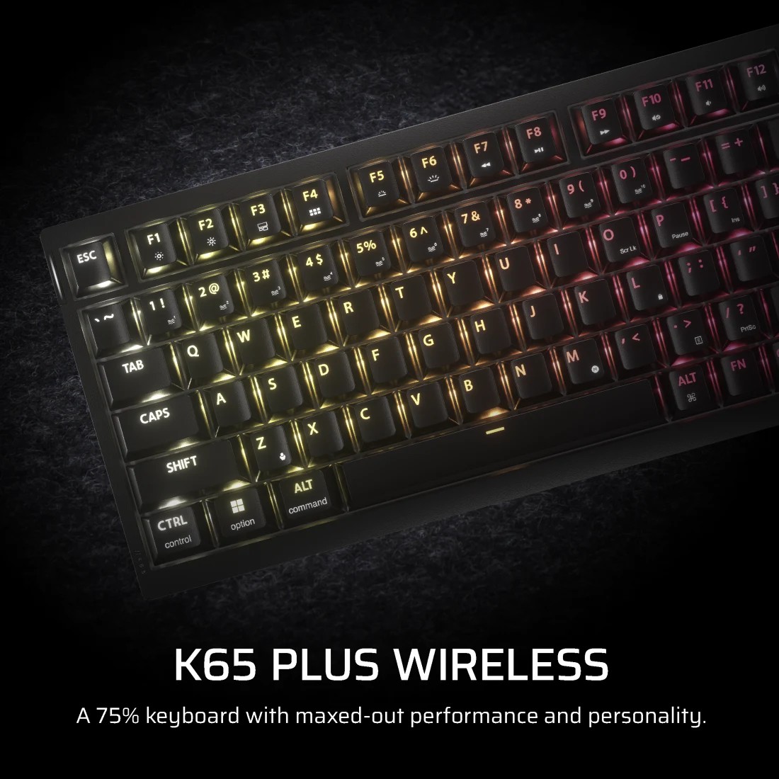 CORSAIR GAMING K/B K65 PLUS WIRELESS MLX FUSION TACTILE SW [US] : CH ...
