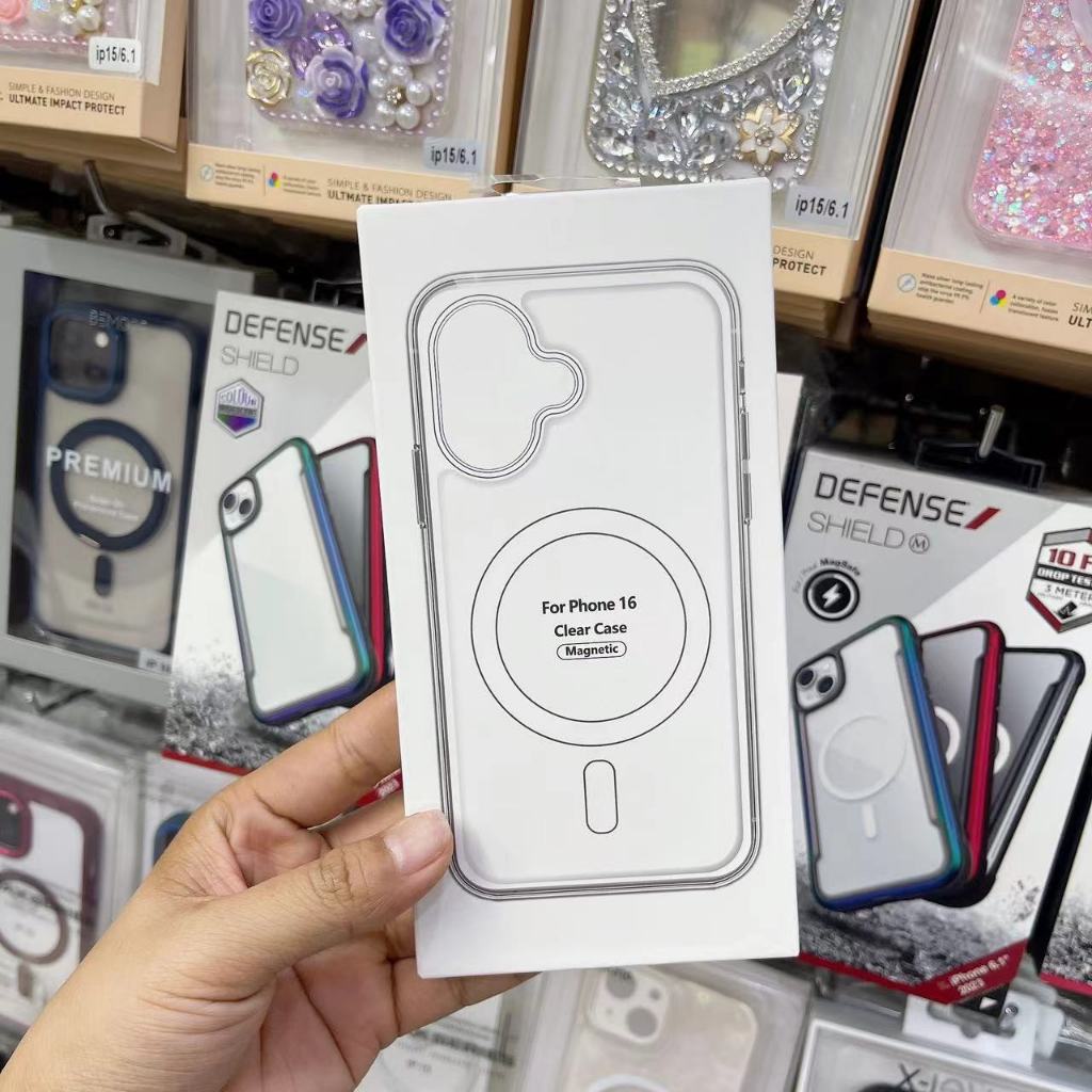 เคสแม่เหล็ก ชาร์จได้ สำหรับ iPHONE 16e 16 16Promax 16Pro 15 14 13 12 11 ...