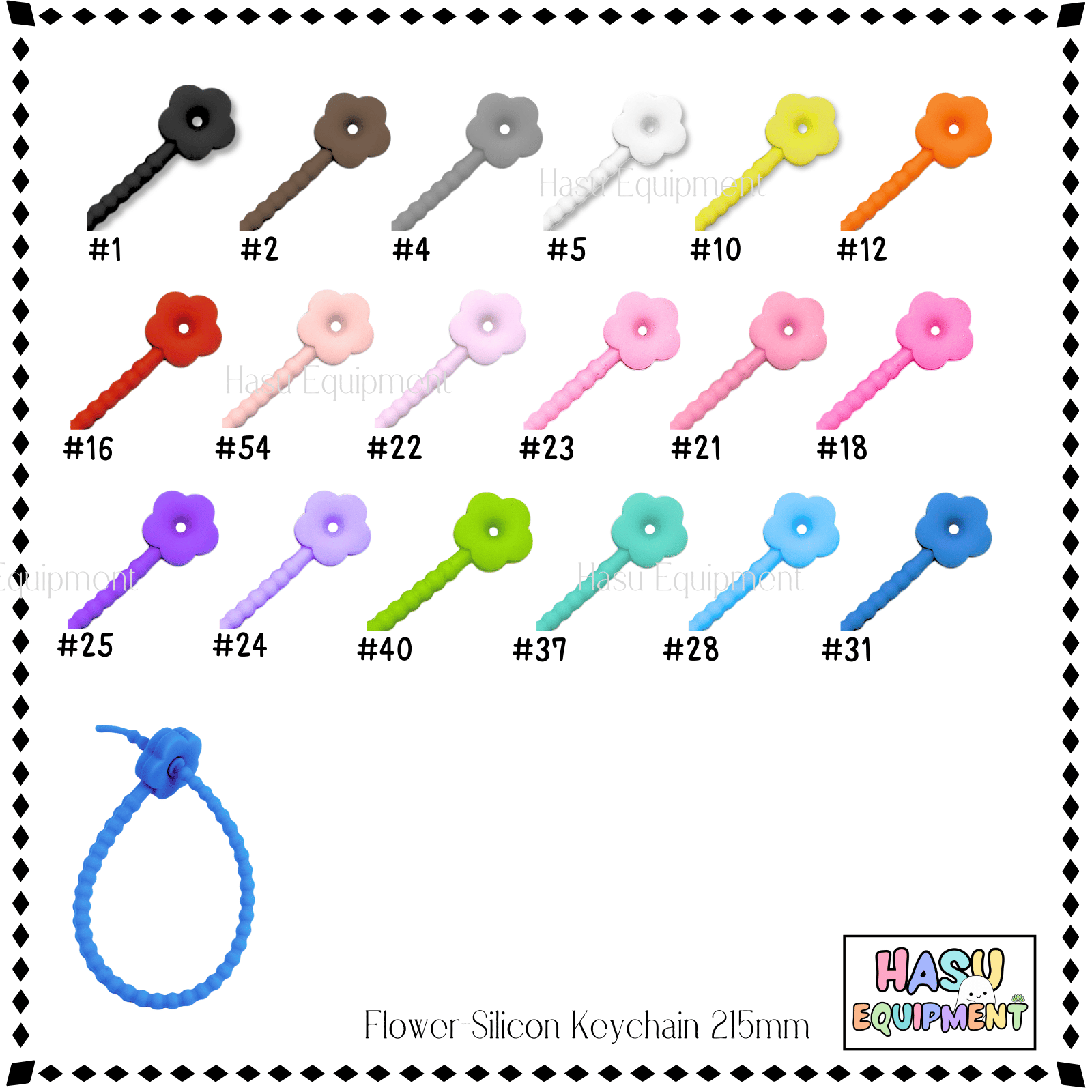 HasuEquipment 1 ชิ้น 21cm Flower สายรัดซิลิโคน ที่รัดสายชาร์จ สำหรับทำ ...