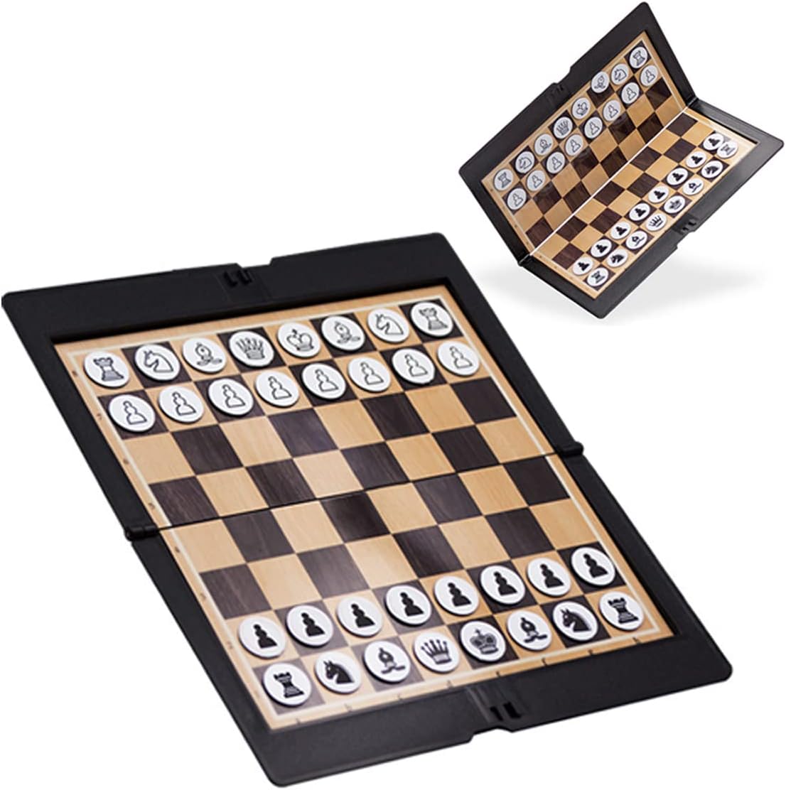 [Super Chess] หมากรุกสากลแม่เหล็กลายไม้ ขนาดพกพา | Shopee Thailand