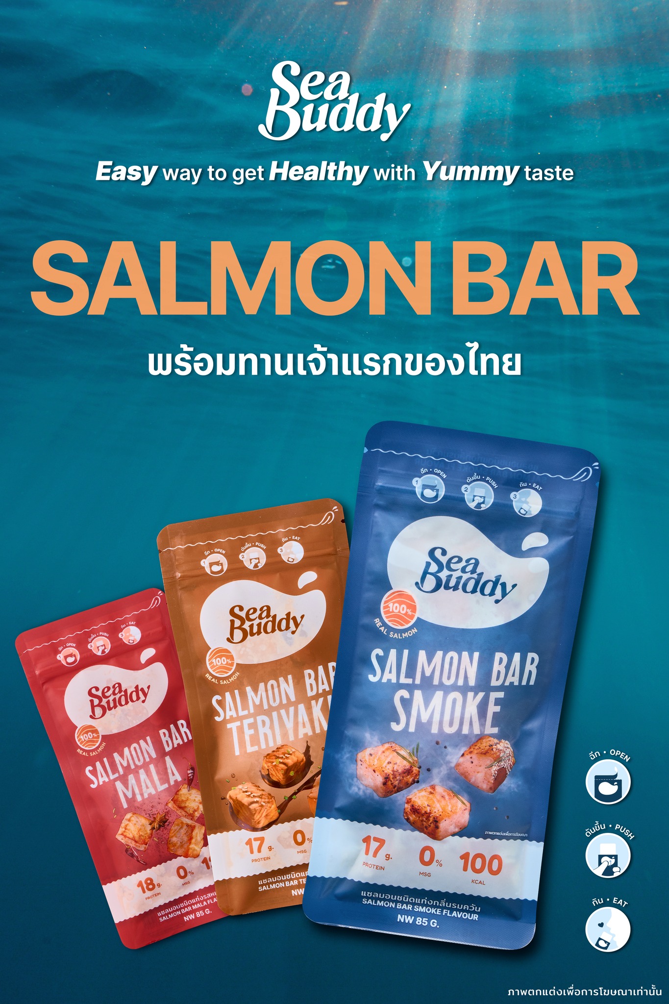 Sea Buddy Salmon Bar ซีบัดดี้ แซลมอนบาร์ แพค 6 ซอง | Shopee Thailand