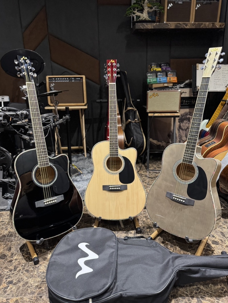 กีต้าร์โปร่ง Most M-41c ขนาด41นิ้วมาตรฐาน คอเล็กเล่นง่าย งานดีมากๆเสียง ...