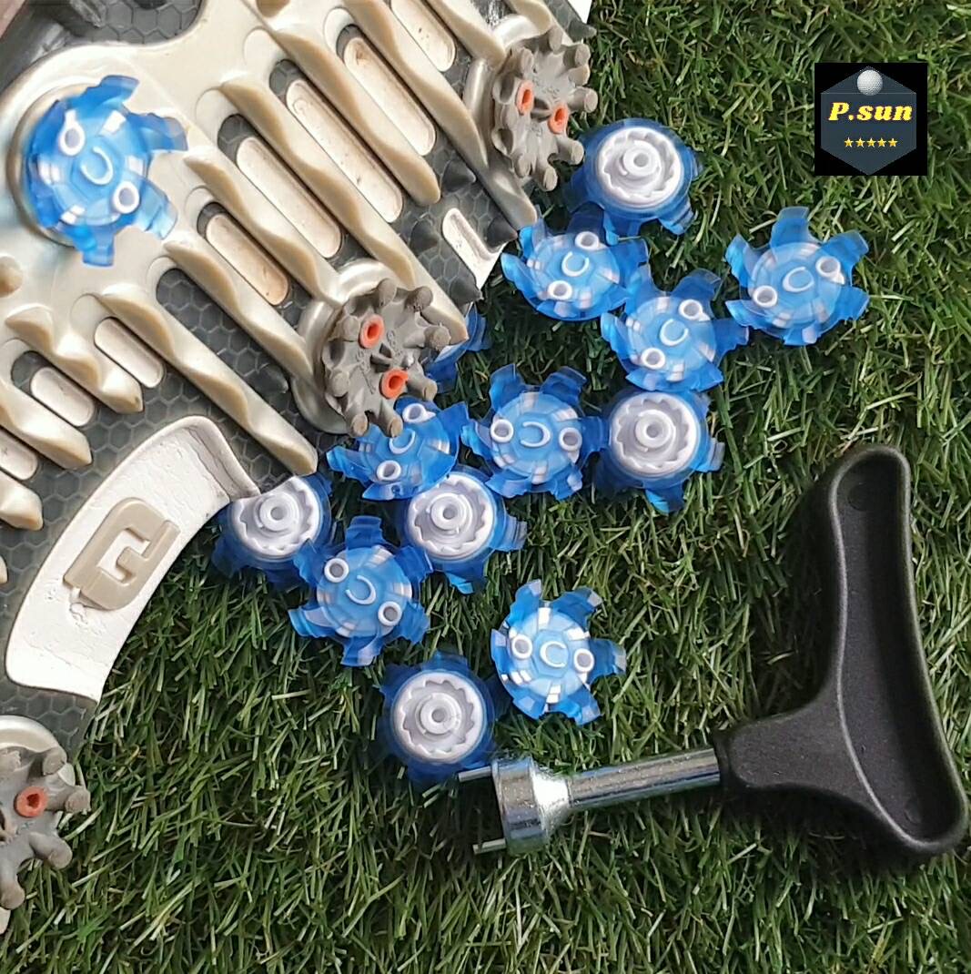 ปุ่มรองเท้ากอล์ฟ 14 pcs.+ตัวไข spikes cleats golf shoes Fast Twist 3.0 ...