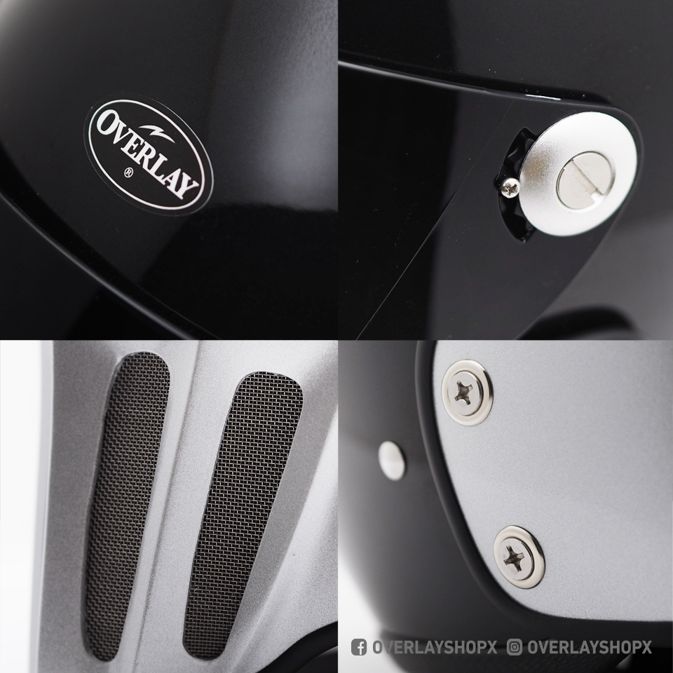 หมวกกันน็อคทรงสลิม OVERLAY MAD MAX (FULLFACE HELMET) หมวกเต็มใบ ทรงวิน ...