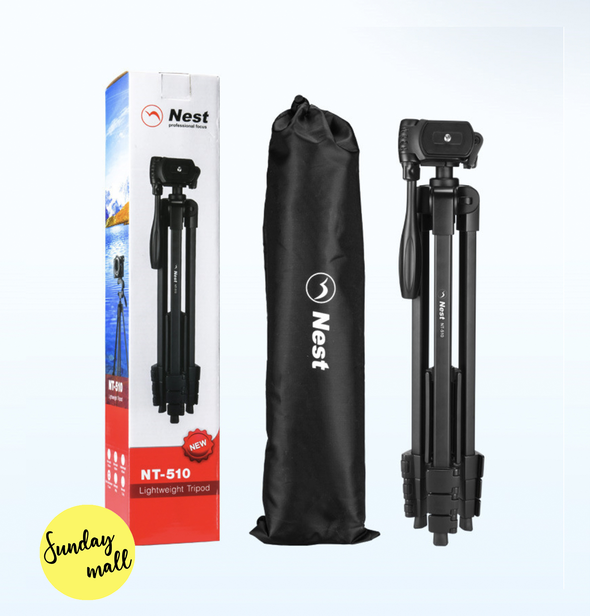 ขาตั้งกล้อง Nest NT-510 แข็งแรง พกพาสะดวก ยืดสูงสุดได้ 137 ซม. | Shopee Thailand