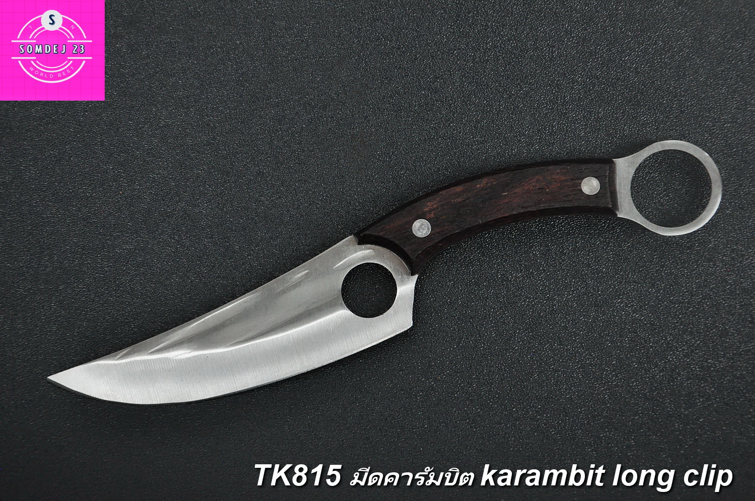SD815 มีดคารัมบิต karambit long clip Single-edged fixed-blade karambit ...