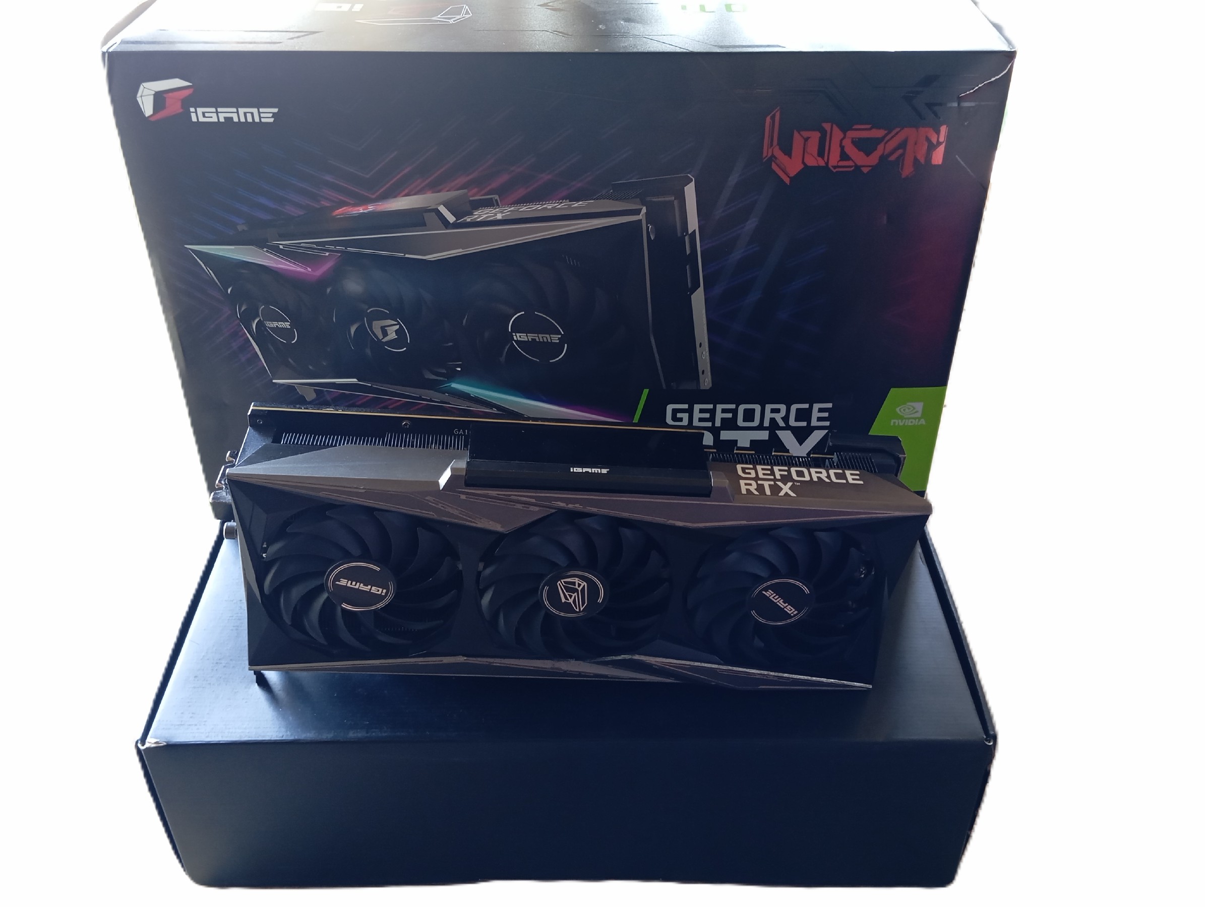 Colorful iGame RTX 3080 Ti 12 GB Vulcan OC (มือ2ใช้งานปกติเล่นเกมส์อย่างเดียวอุปกรณ์ครบ ...