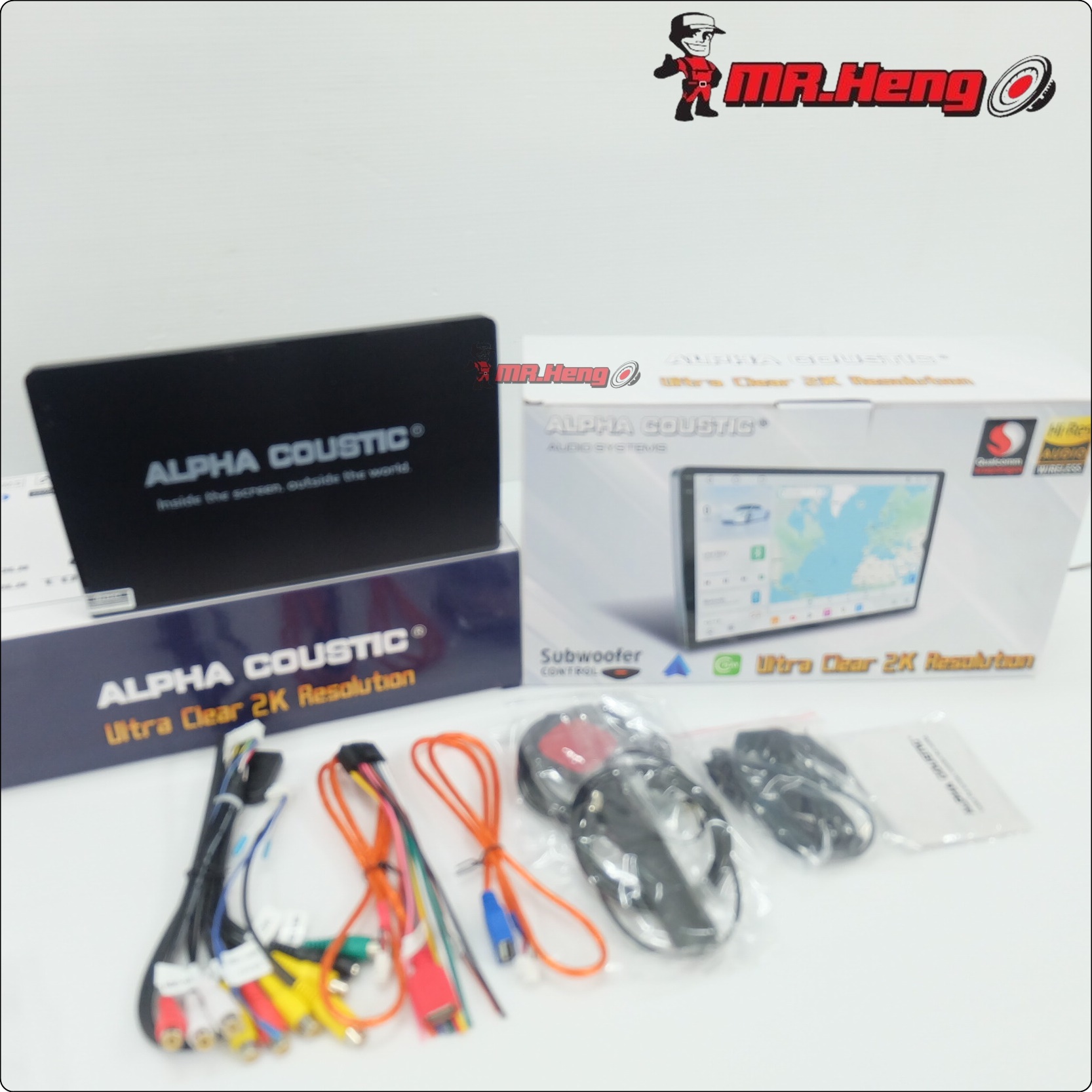 จอแอนดรอย ALPHA COUSTIC 2K ใหม่ล่าสุด รุ่น TQ9 Ram4 Rom64 (CPU:8Core ...
