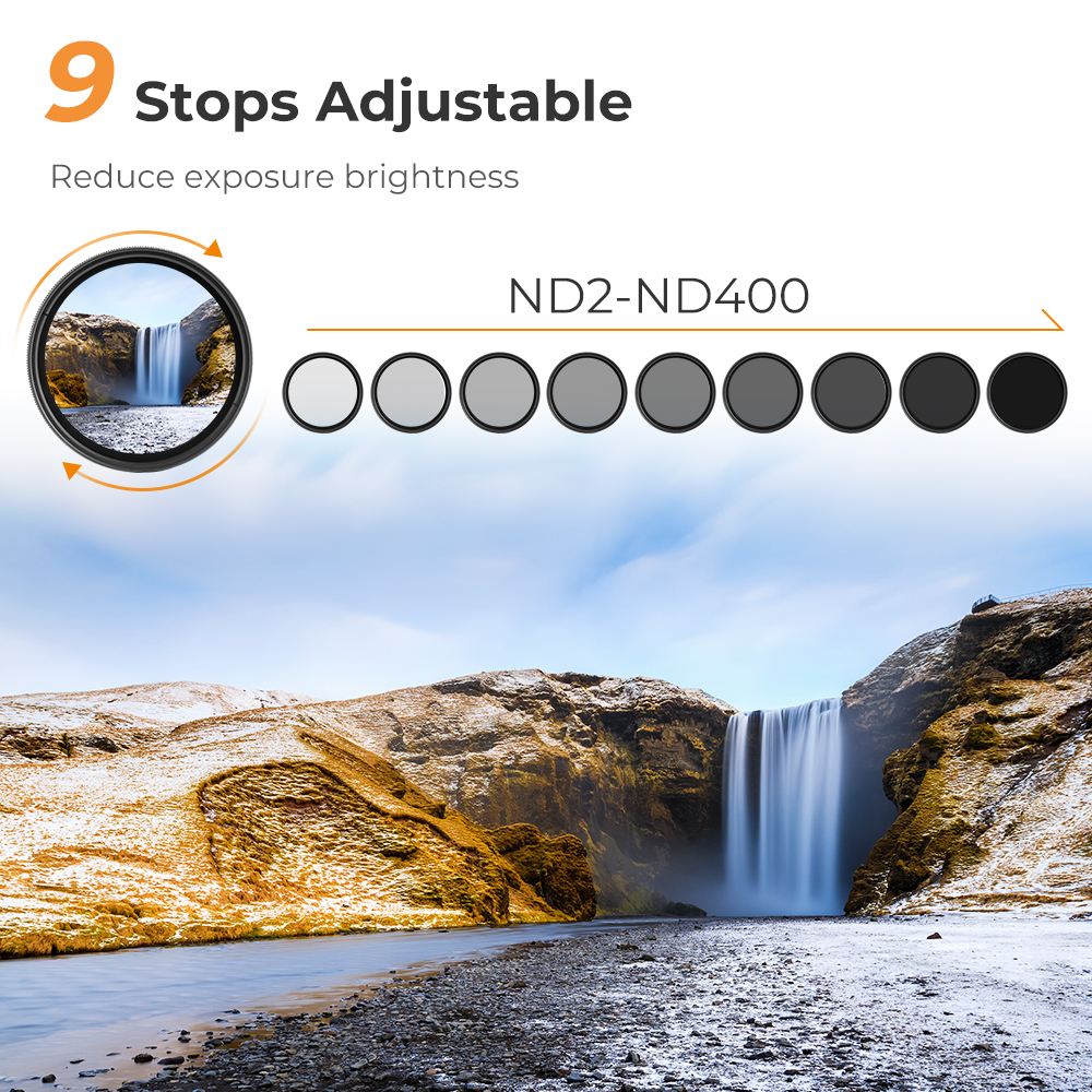 K&F ND2-ND400 Filter ฟิวเตอร์ลดปริมาณแสงชนิดปรับหมุนได้ ประกันศูนย์ไทย ...