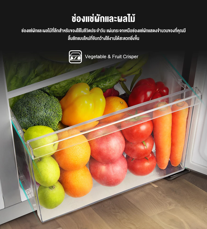 Hisense ตู้เย็น2 ประตู Side By Side :15.6Q/441 ลิตร รุ่น ERS428S ...