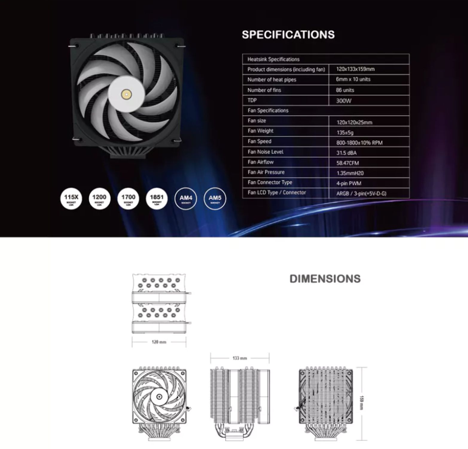 CRYORIG MONSTER XX ARGB (CPU AIR COOLER / ชุดลมความร้อนซีพียู) | Shopee ...