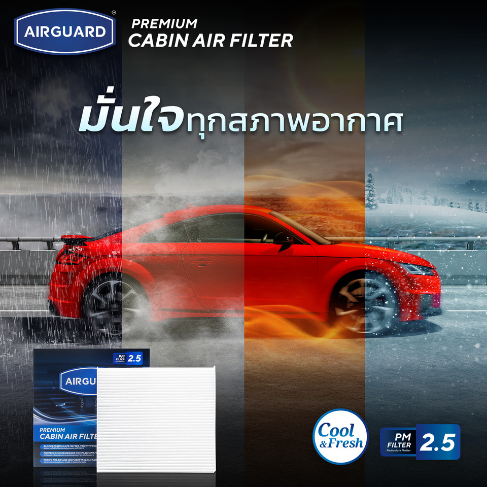 [PM2.5] AIRGUARD กรองแอร์ HONDA ACCORD (G7-G11) 2003-2025 | Shopee Thailand