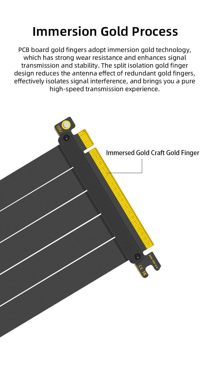 TEUCER PCIE 4.0 X16 Extension Cable PCI Graphics Card PCl-E X16 Riser ...