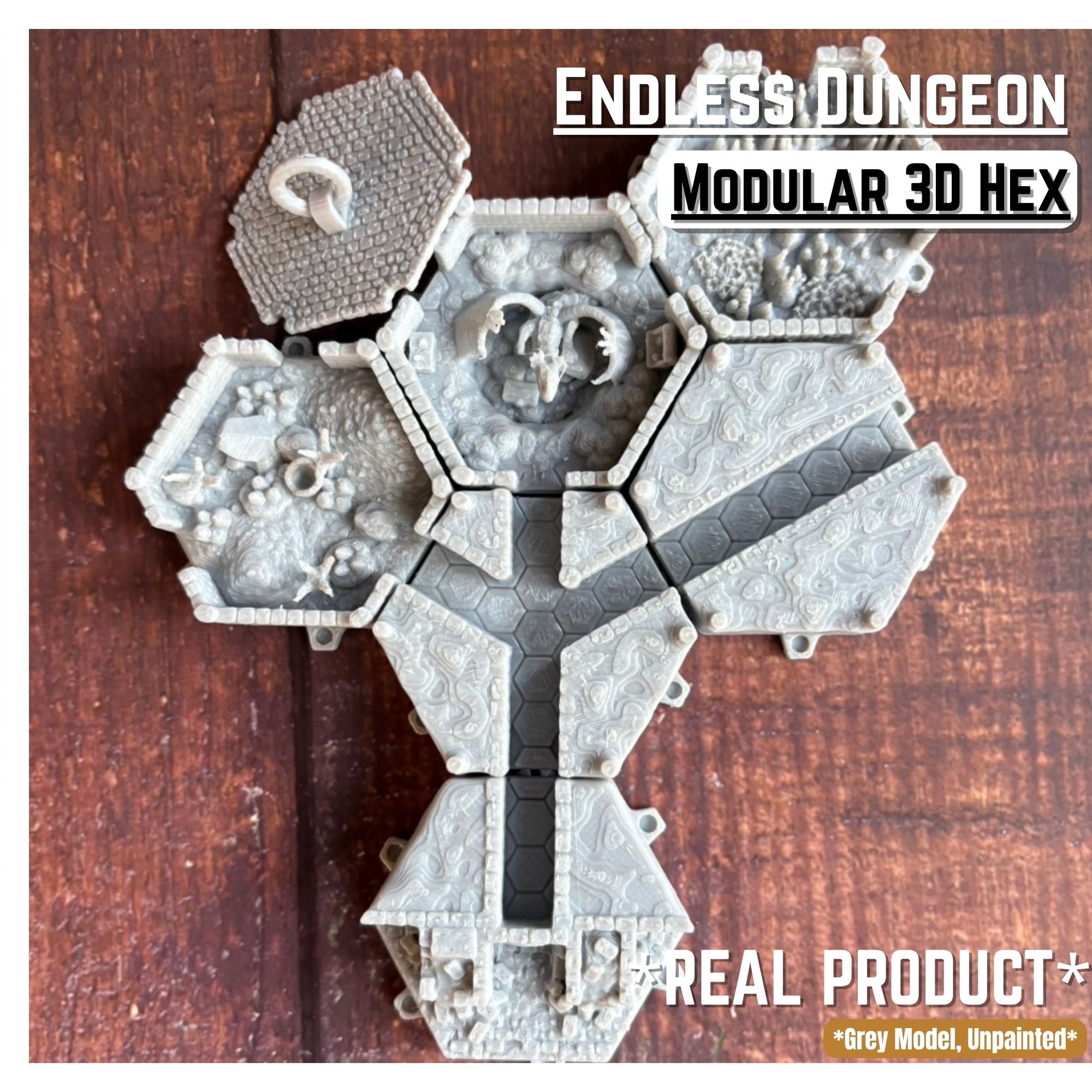 [Endless Dungeon] - Dungeon Traveler Set - Modular 3D Hex Maps For DnD ...
