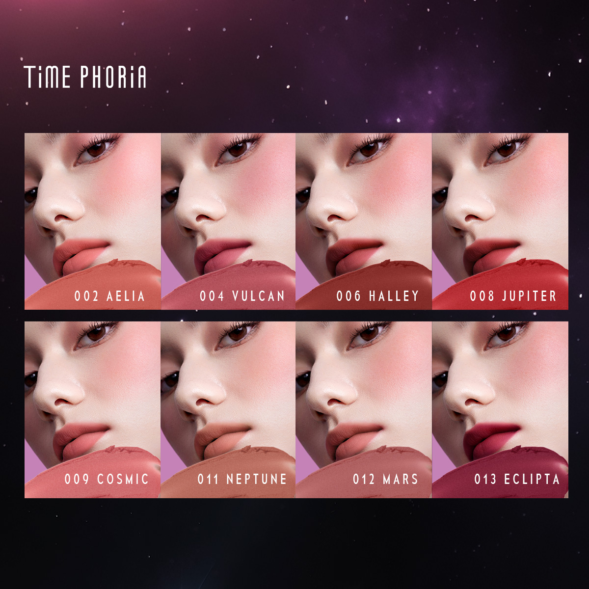 Time Phoria Orbita Lip And Cheek 3 in 1 Blurring Pot | บลัชออน+ลิปโคลน+อายแชโดว์ | Shopee Thailand