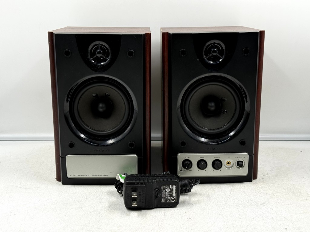 BH68 ลำโพงญี่ปุ่นมือสอง 1 คู่ CREATIVE INSPIRE MONITOR M85-D Woofer 3.5 ...