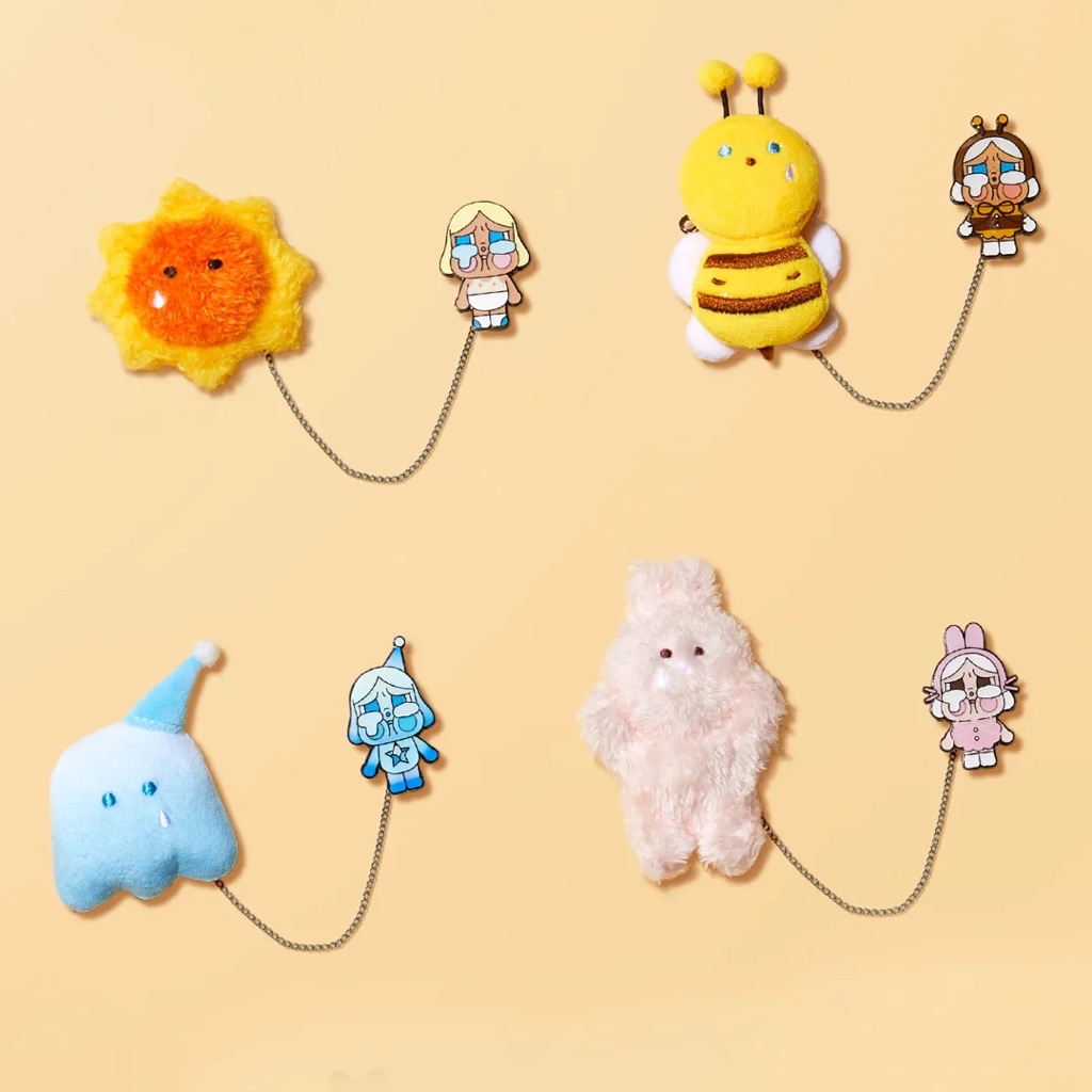 (ยกบ็อก ใหม่ซีล)(12 design) CRYBABY Crying Again Series-Plush Badge ...