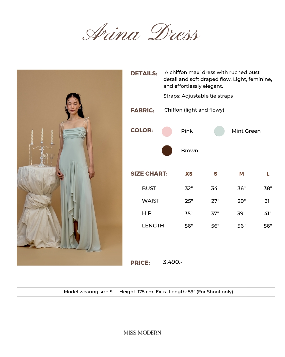 MISS MODERN - Arina Maxi Dress | Shopee Thailand
