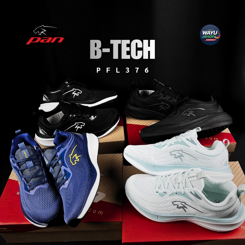 ( Pan Running B-TECH PRO รองเท้าผ้าใบพื้นคาร์บอน ) วิ่ง ทำงาน ...