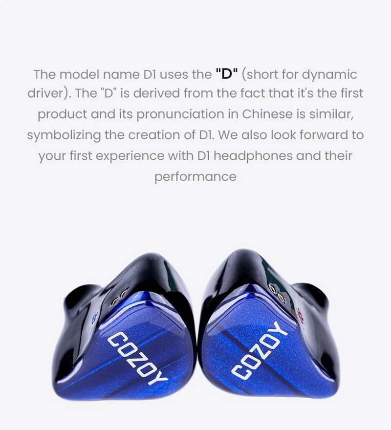 Pre-Order Cozoy - D1 หูฟัง IEMs ไดรเวอร์ Dynamic ไดอะแฟรมกราฟีน หูฟัง ...