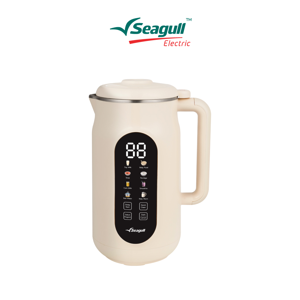 Seagull เครื่องทำน้ำเต้าหู้ 1.2 ลิตร (ครีม) Soy Milk Maker 8 in 1 ...