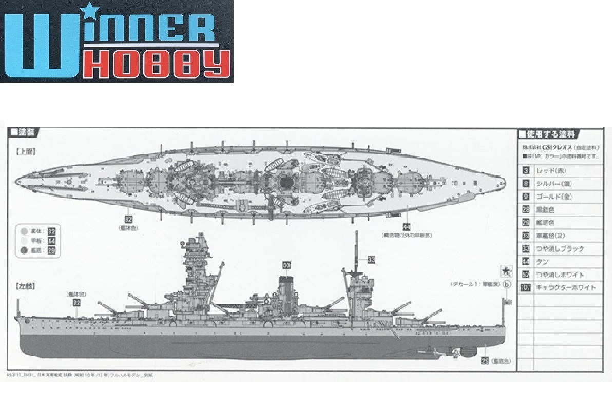Fujimi Japan KG-31 IJN Battleship Fuso (1935 / 1938) Full Hull Model 1/ ...