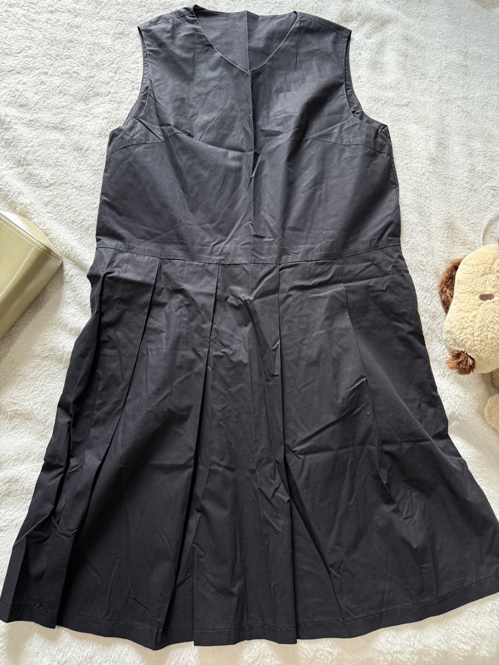 เดรสดำยาวแขนกุดแบบญี่ปุ่น | Shopee Thailand